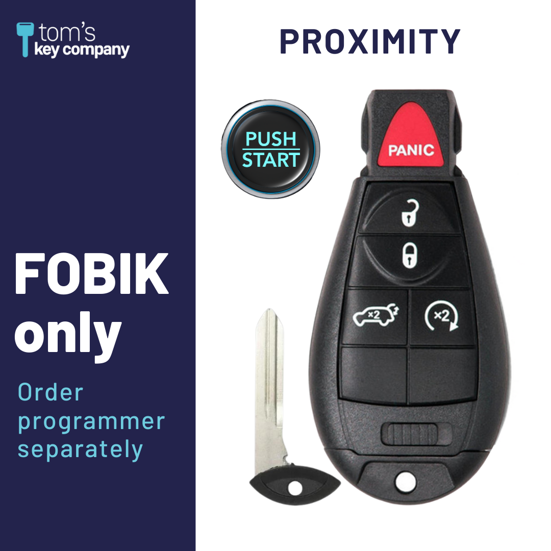 Brand New Aftermarket 5 Button Proximity FOBIK for Select Dodge & Jeep