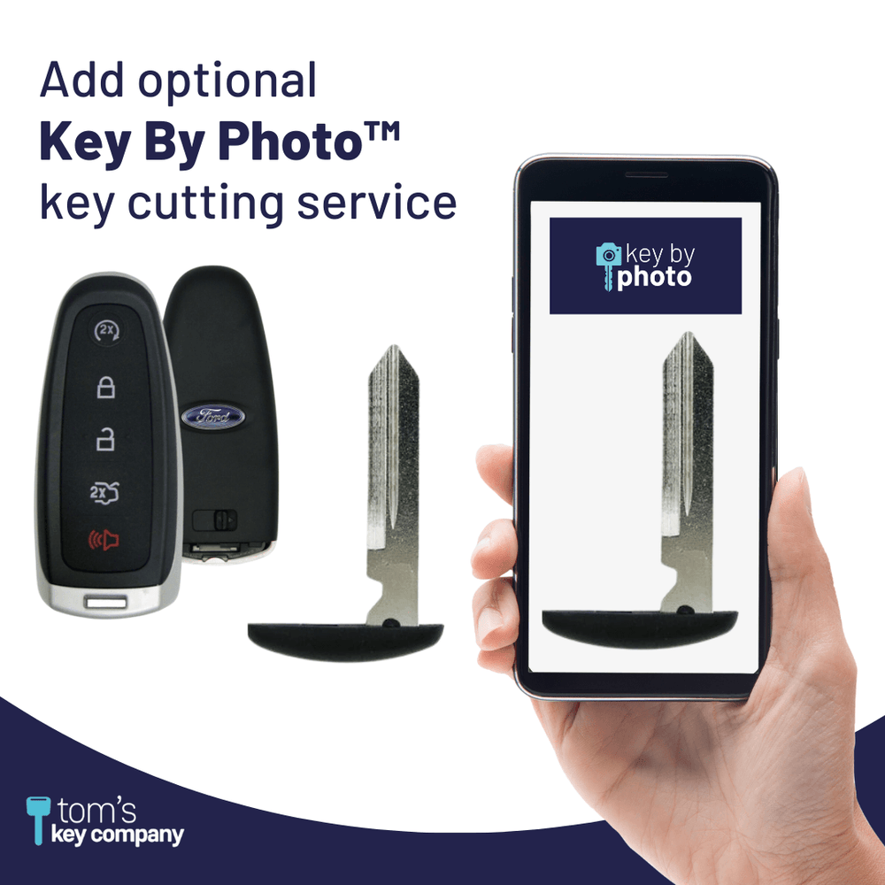 Ford 5-Button OEM Logo Smart Key with Remote Start and Trunk Release ...