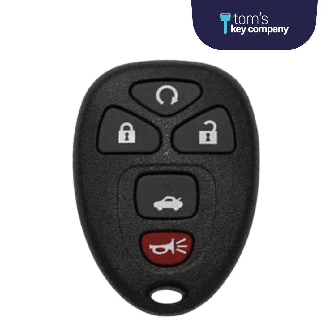 Brand New Aftermarket 5 Button Remote FOB for Select Buick, Cadillac,