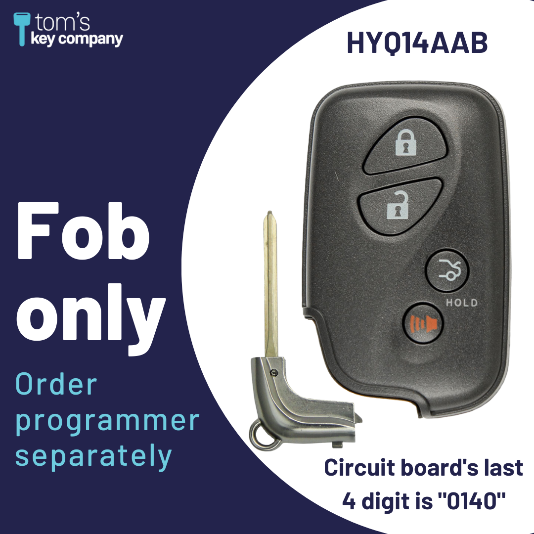 Brand New Aftermarket 4 Button Smart Key Fob with Trunk Release for Se