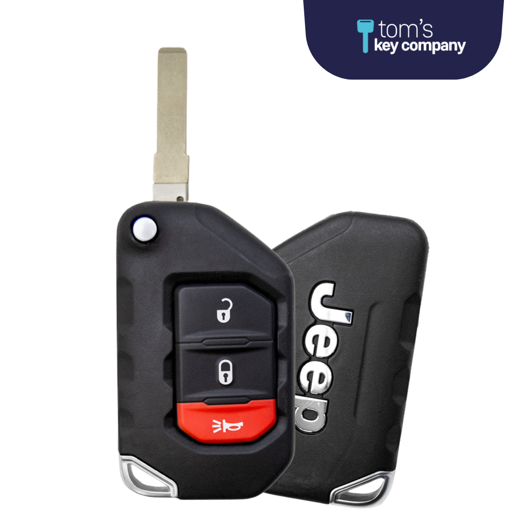 Like New Refurbished OEM 3 Button Proximity Flip Key for Select Jeep V ...