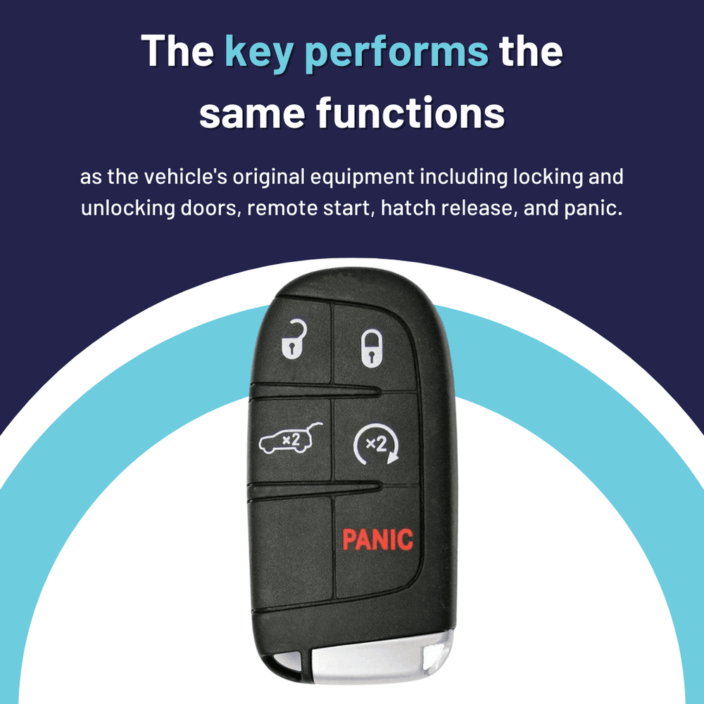 Brand New OEM 5 Button Smart Key with Remote Start and Hatch Release f ...