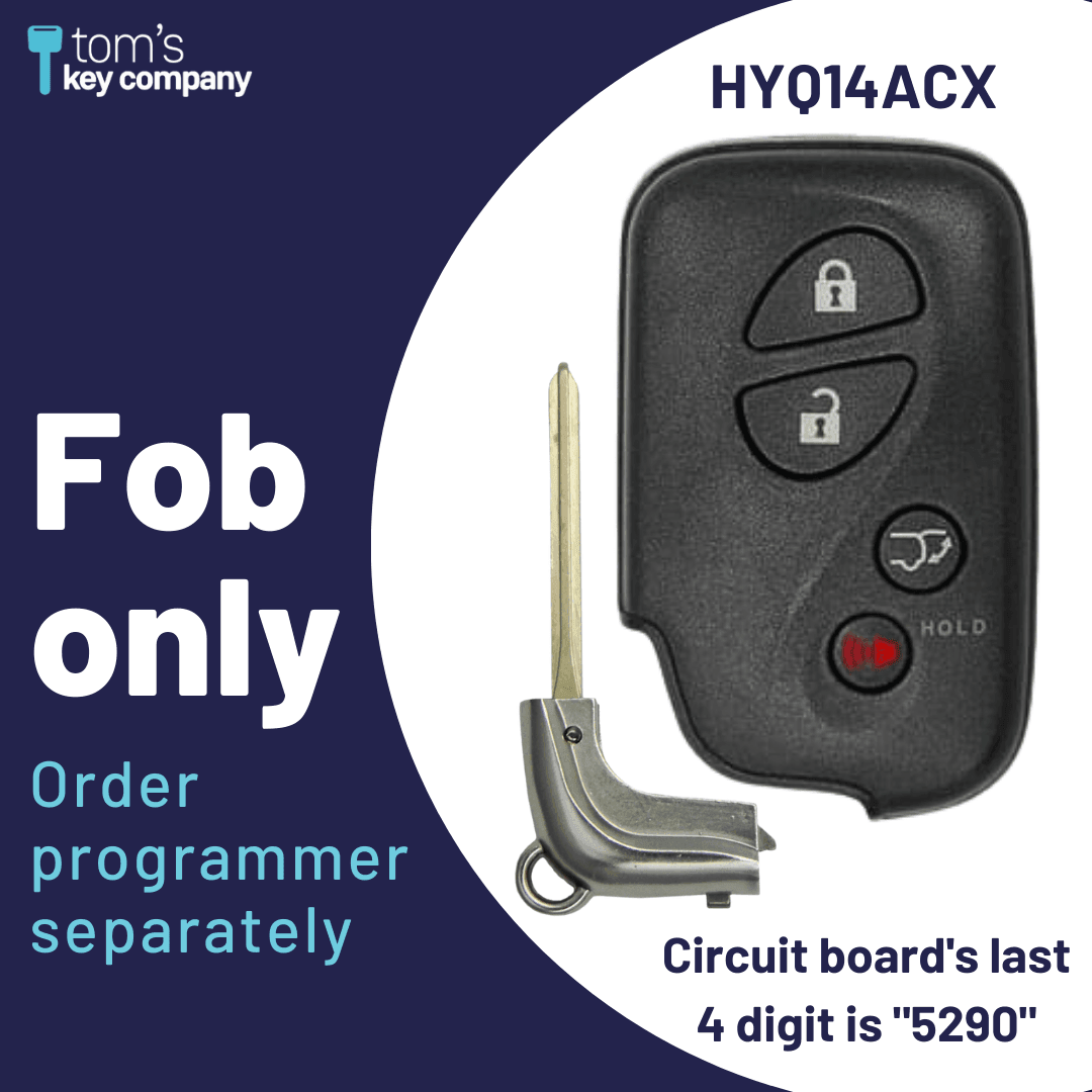 Brand New Aftermarket 4 Button Smart Key with Hatch Release for Select ...