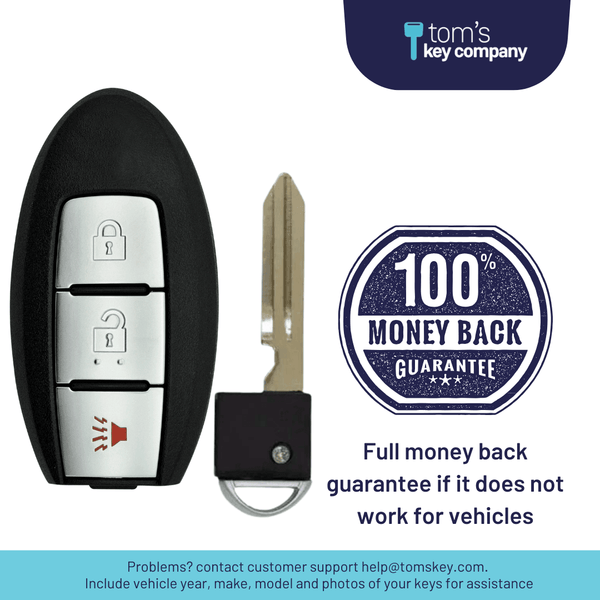 Brand New Aftermarket Smart Key for Select Nissan Cube, Juke, Leaf, No