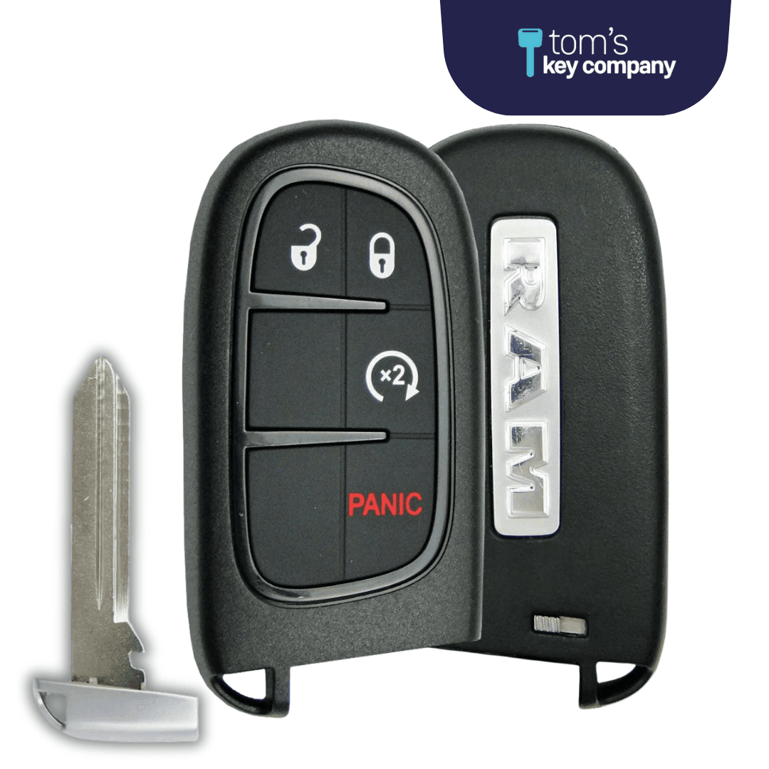 Brand New OEM 4 Button Smart Key with Remote Start for Select RAM Vehi ...