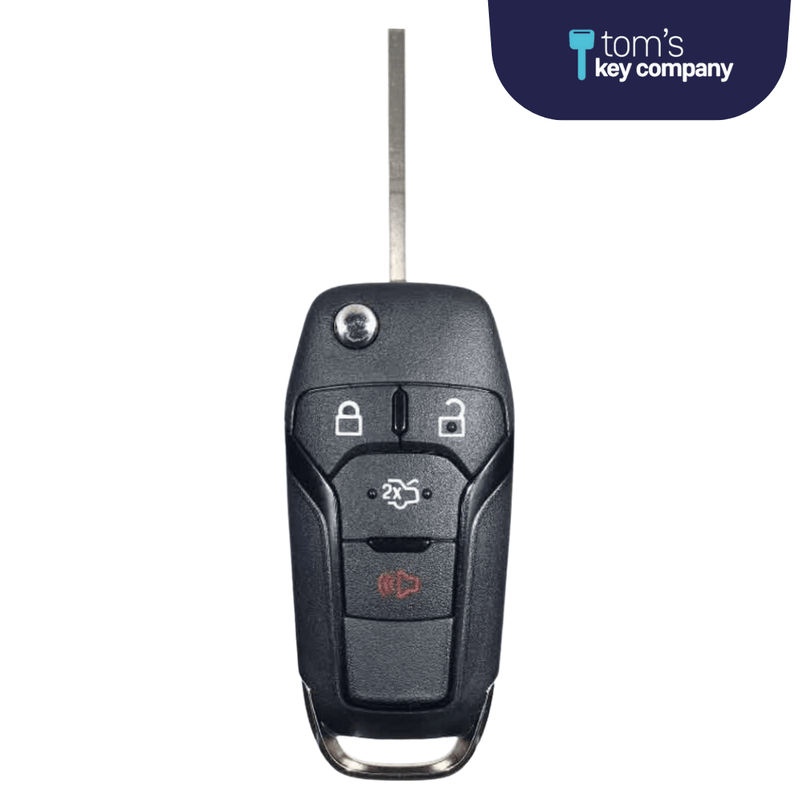 Ford Aftermarket Keyless Entry Flip Key 4-Button with Trunk Release (F