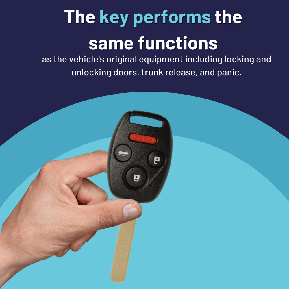 Honda Accord Key and Keyless Entry Remote - 4 Button (HONRK-4B-OUCG8D-