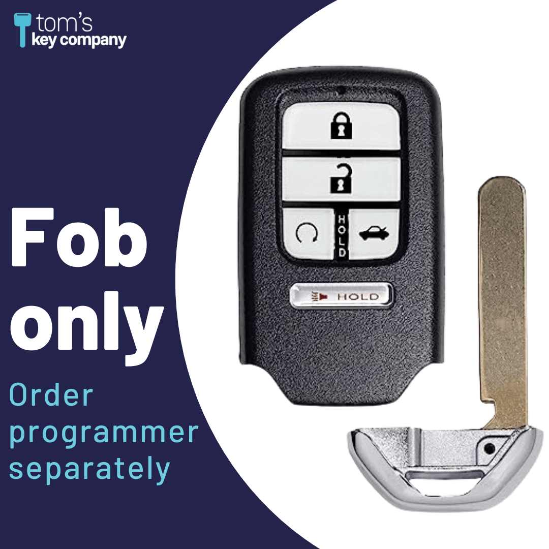 Honda Civic 5-Button Smart Key with Remote Start and Trunk Release (HO ...
