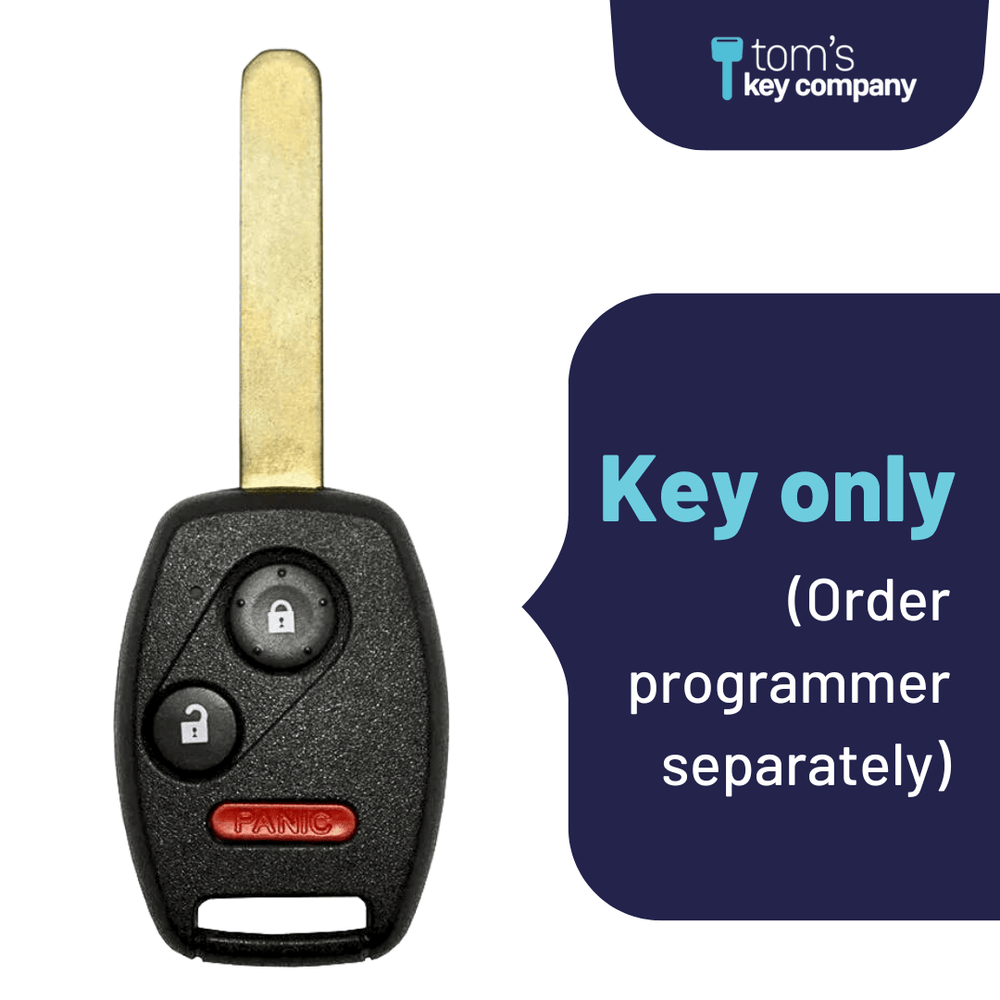 Honda Fit, Odyssey, Ridgeline Key and Keyless Entry Remote - 3 Button ...