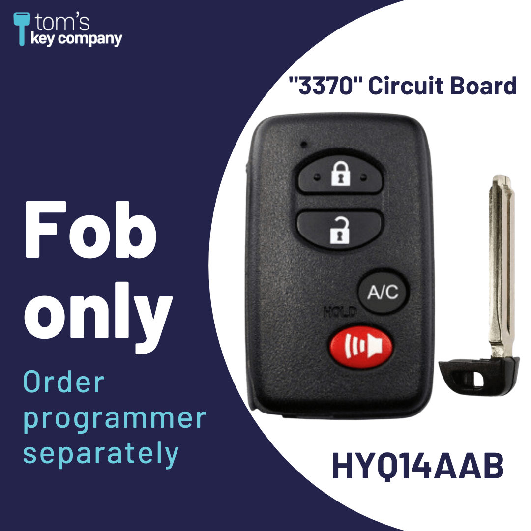 Toyota Prius 2010-2011 4-Button Smart Key FOB (HYQ14AAB-4B/AC-E-3370-F ...