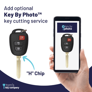 Toyota Tacoma Key and Remote ("H" Chip Key with 3 Button Remote)/GQ452