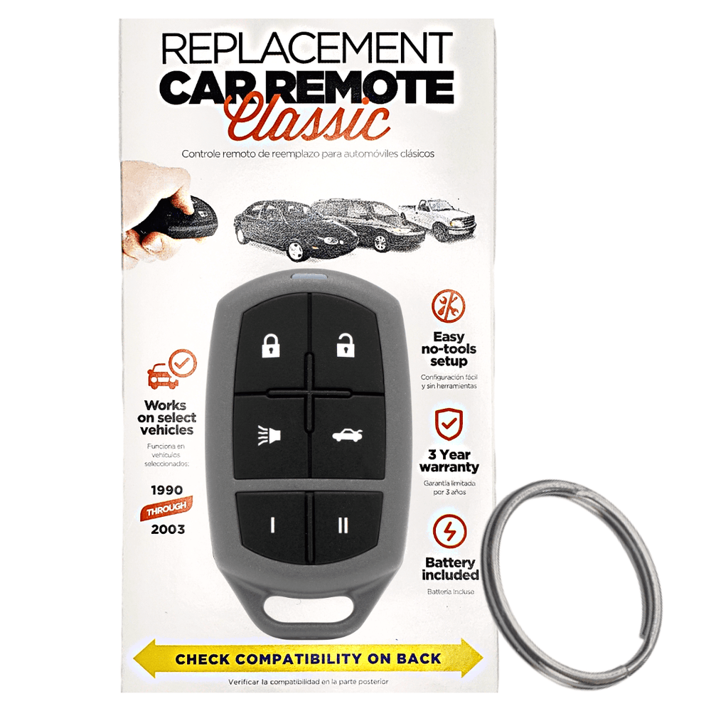 Classic Replacement Car Remote for Hundreds of Vehicles, Keyless Entry