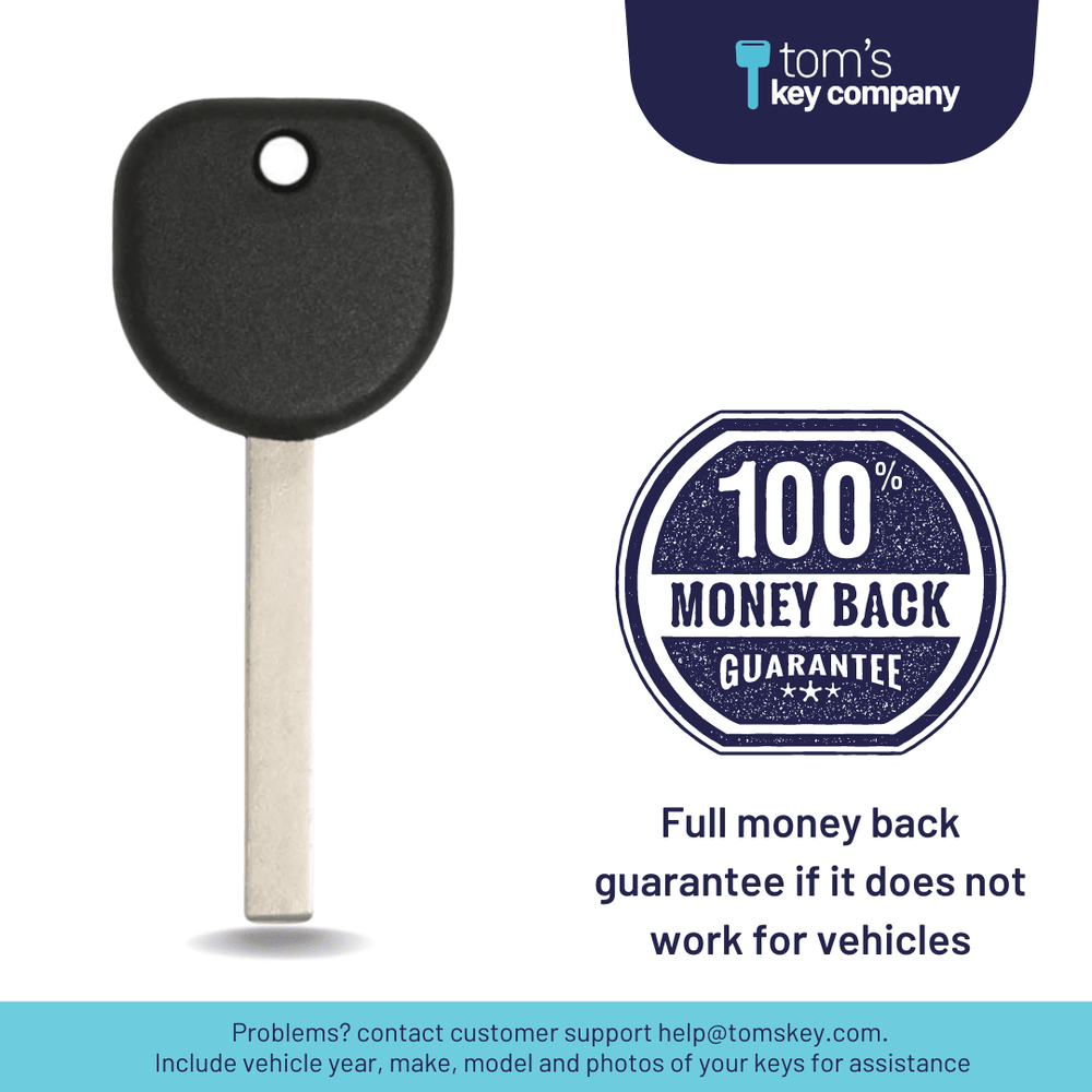 High Security Transponder Key for Select Buick, Chevrolet, & GMC Vehic