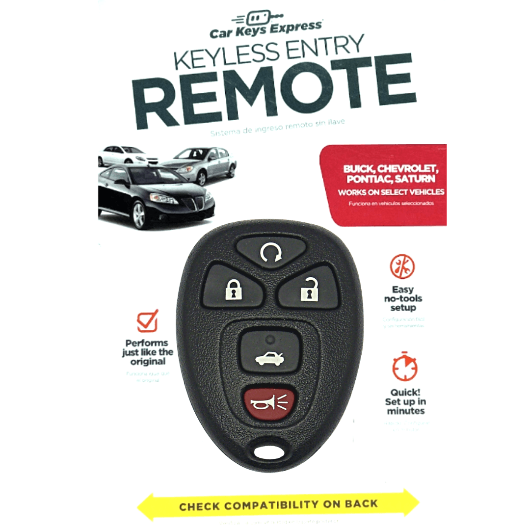 Keyless Entry Remote for Select Buick, Chevrolet, Pontiac & Saturn ...