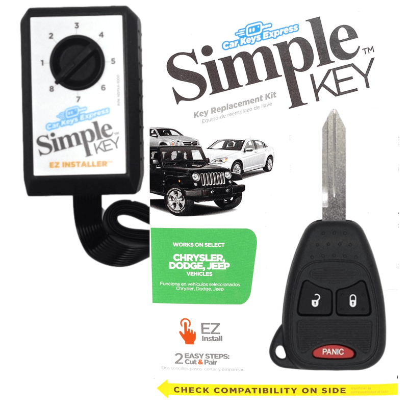 Chrysler, Dodge, and Jeep Simple Key Programmer for Key with 3 Button