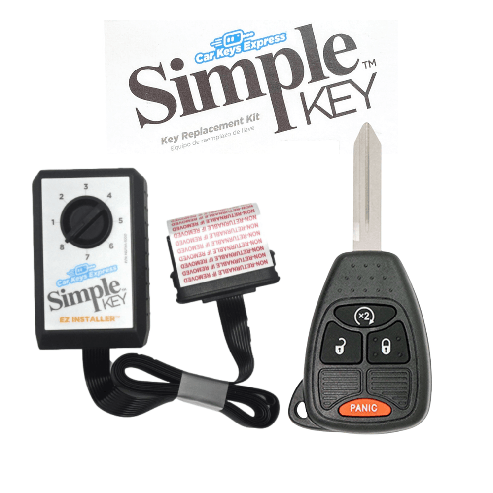 Dodge and Jeep Simple Key Programmer for Key with 4 Buttons Including