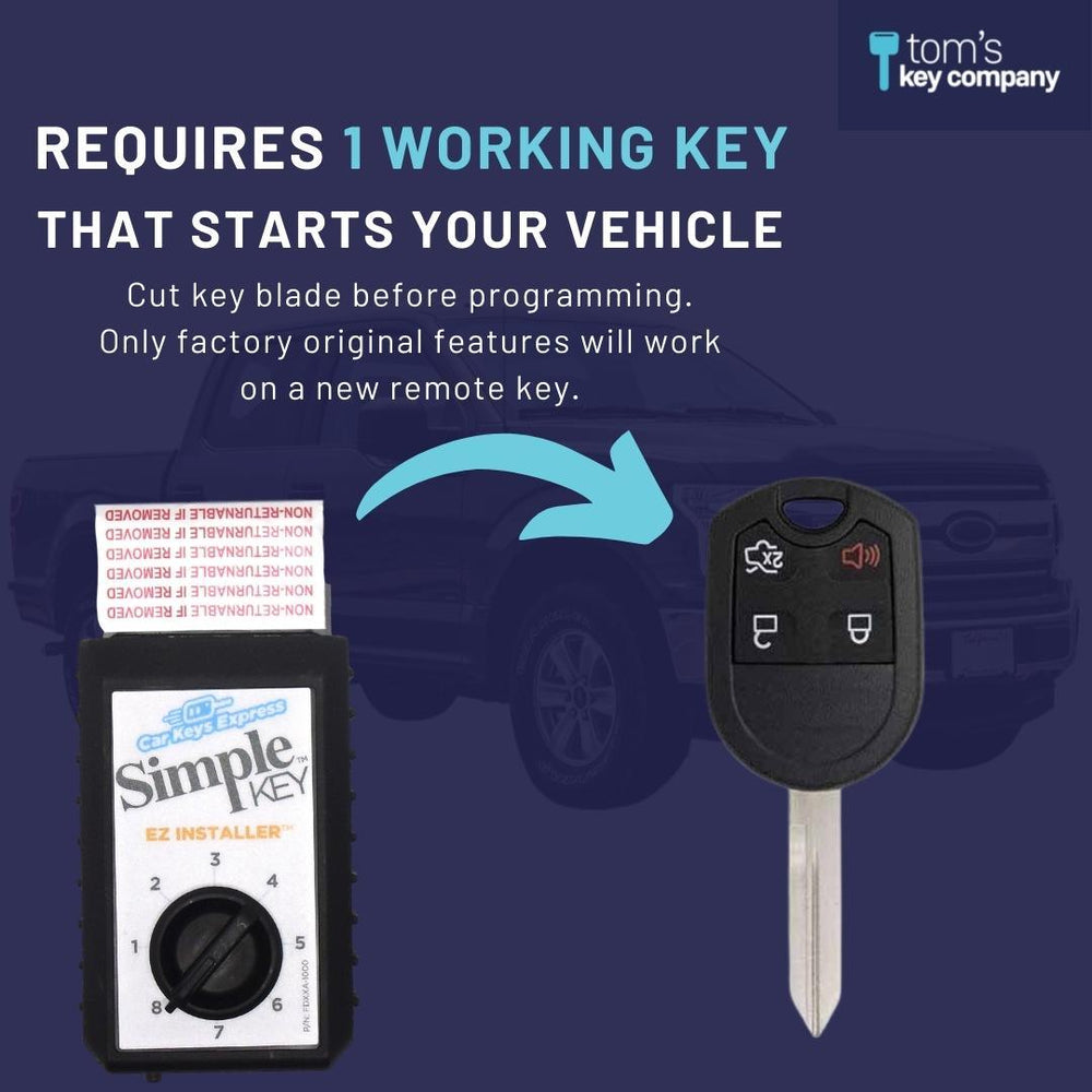 Simple Key Programming Kit - Ford, Lincoln, Mercury, Mazda Vehicles (F