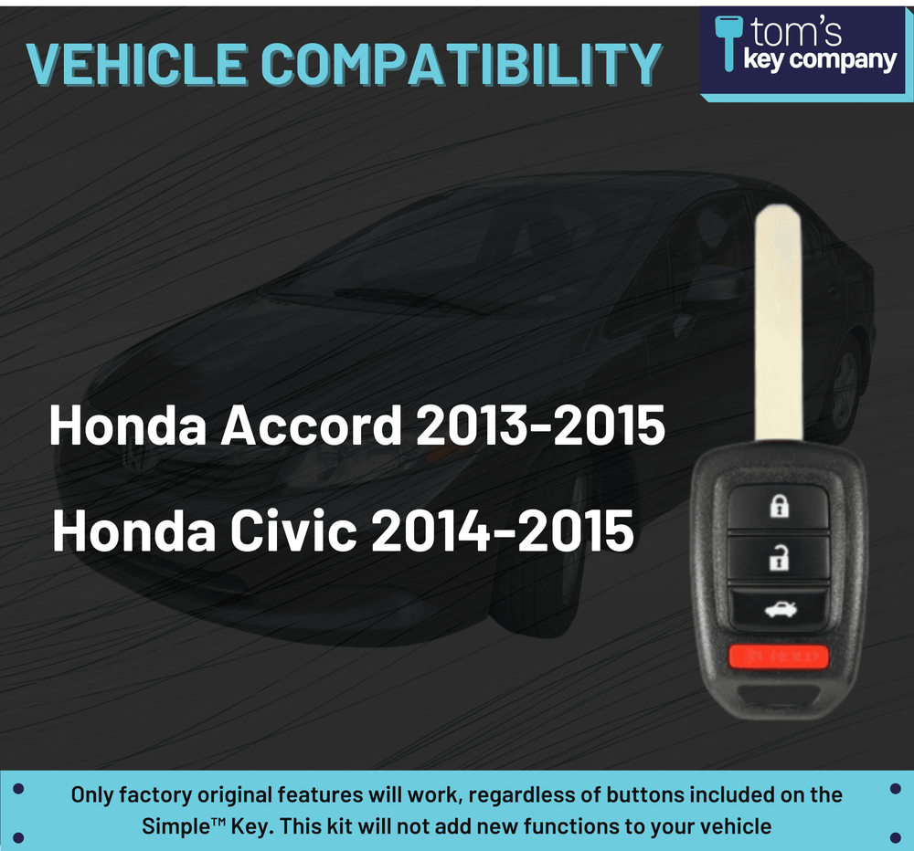 Simple Key Programming Kit - Honda Accord 2013-2015 & Honda Civic 2014