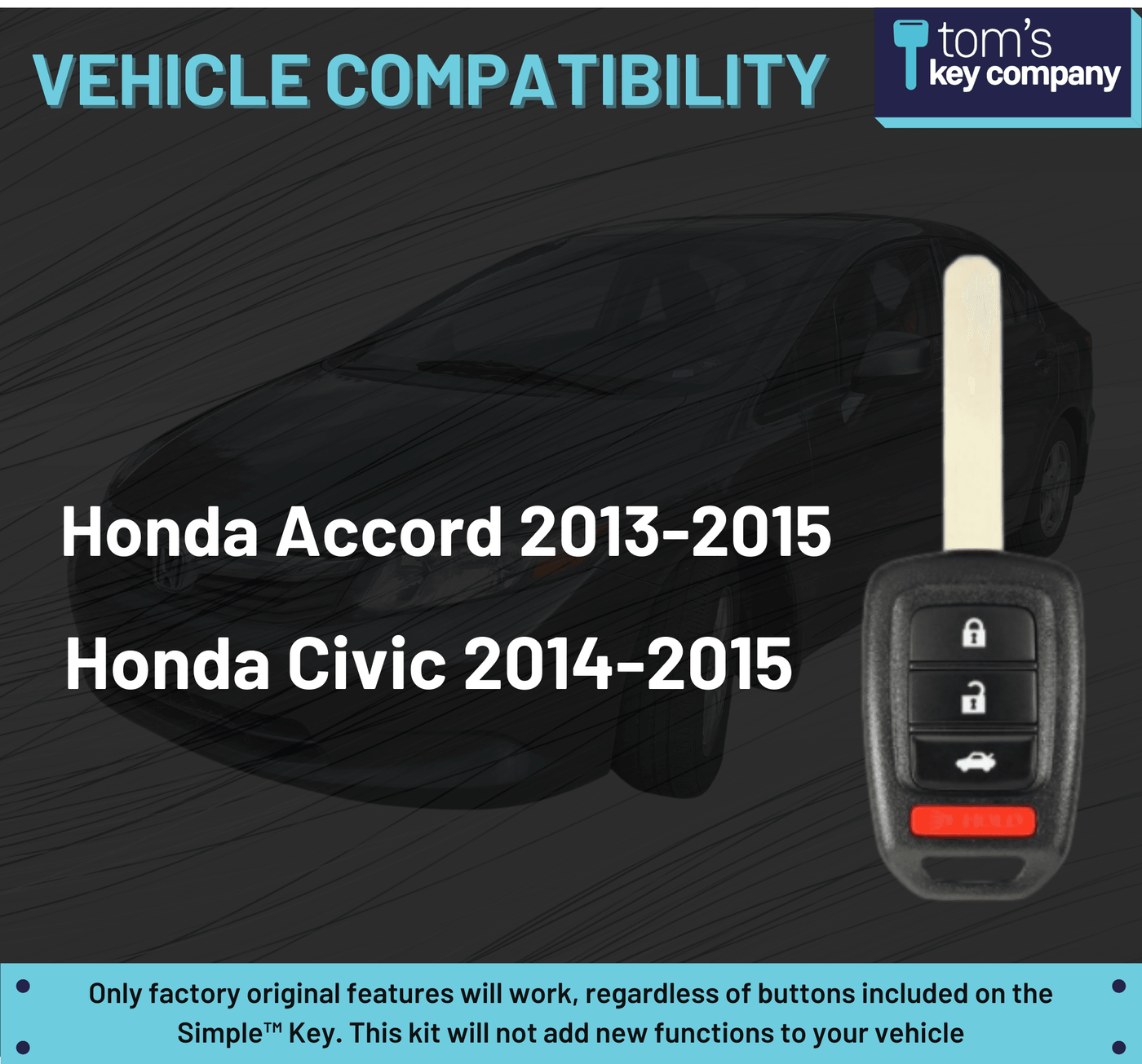 Simple Key Programming Kit - Honda Accord 2013-2015 & Honda Civic 2014