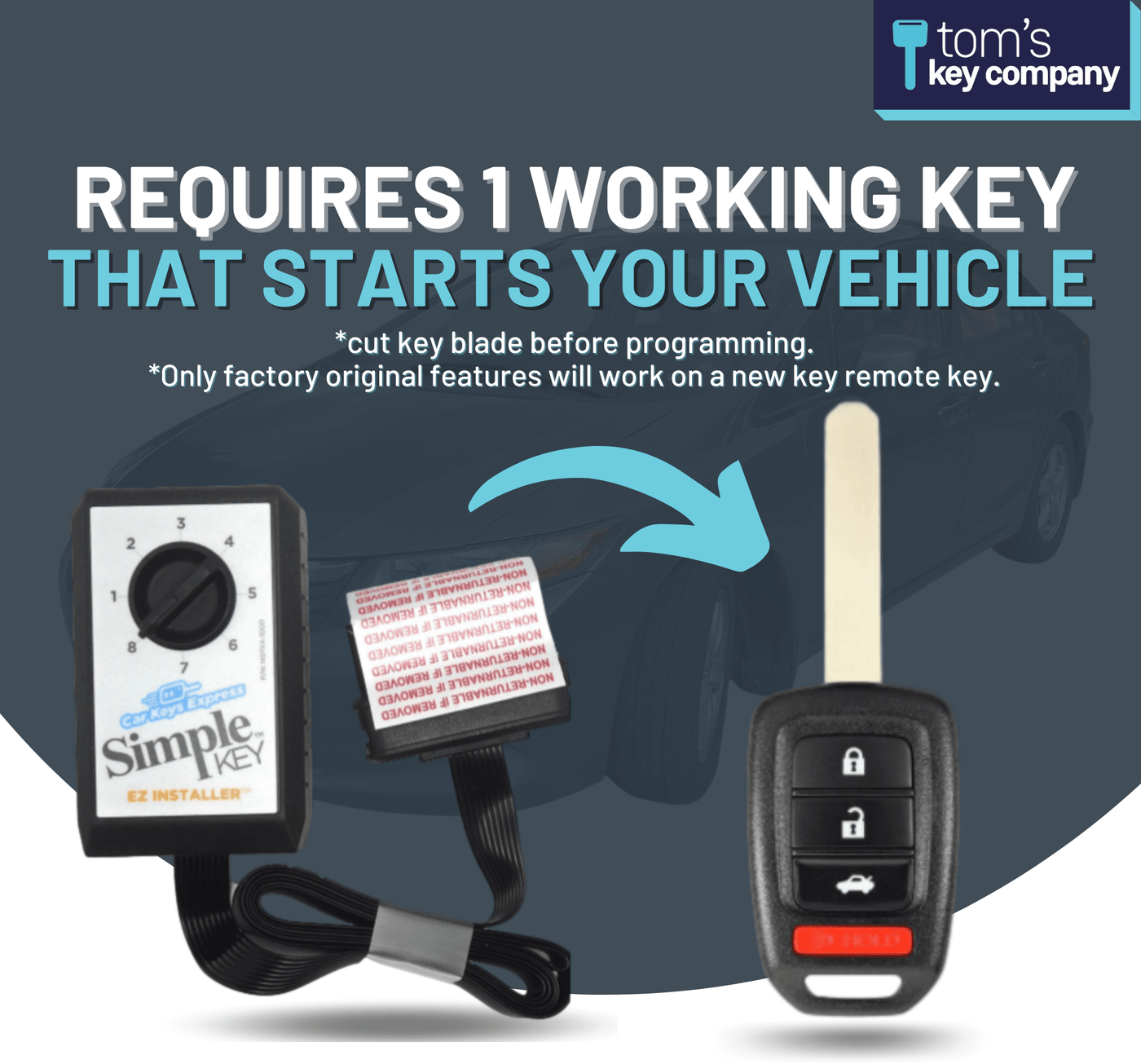 Simple Key Programming Kit - Honda Accord 2013-2015 & Honda Civic 2014