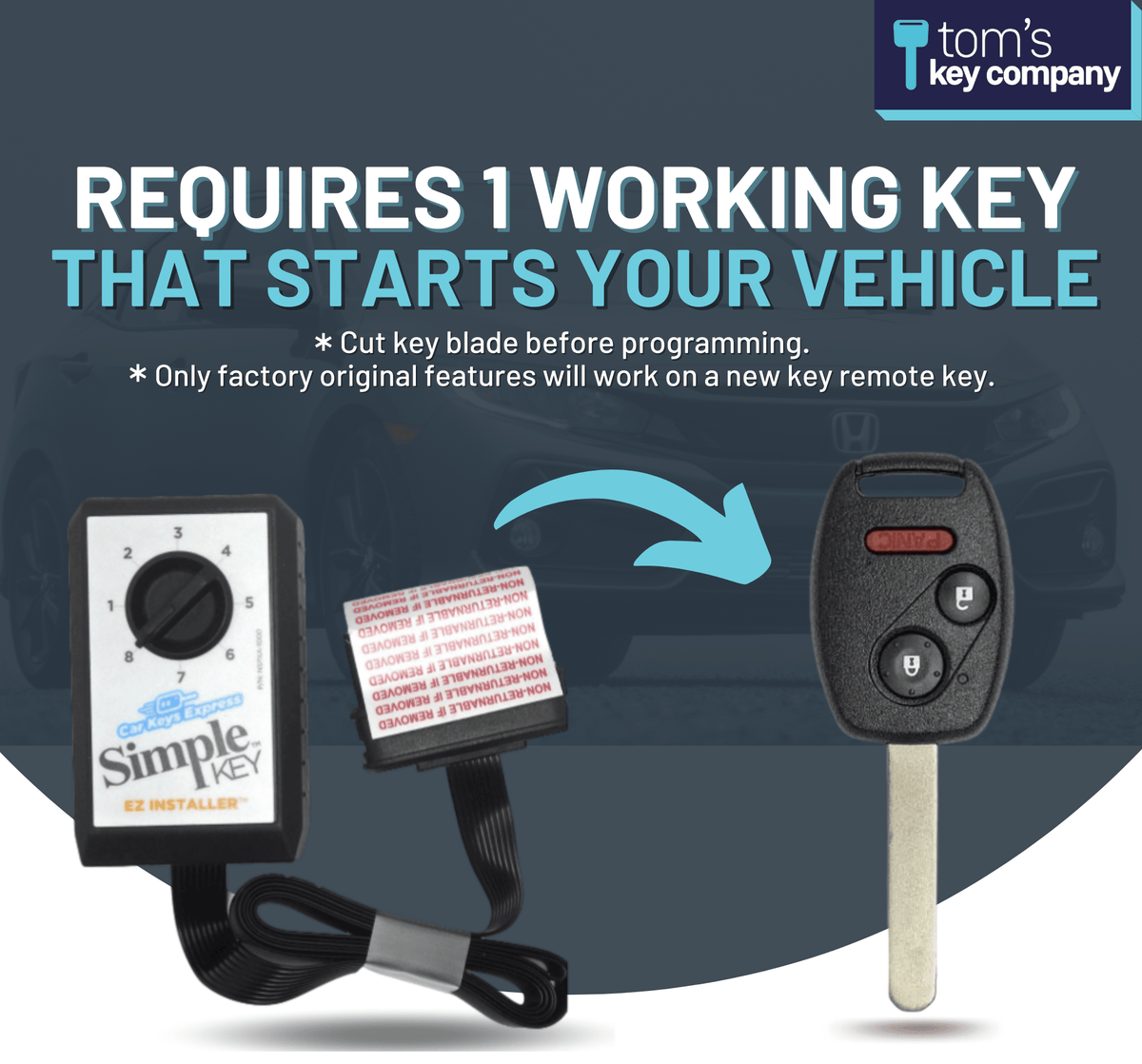 Simple Key Programming Kit - Honda Civic 2006-2011 & Honda Odyssey 201